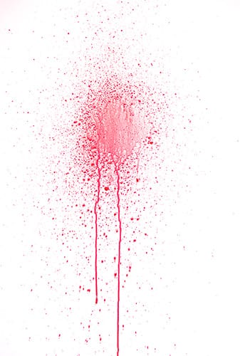 expirated blood pattern